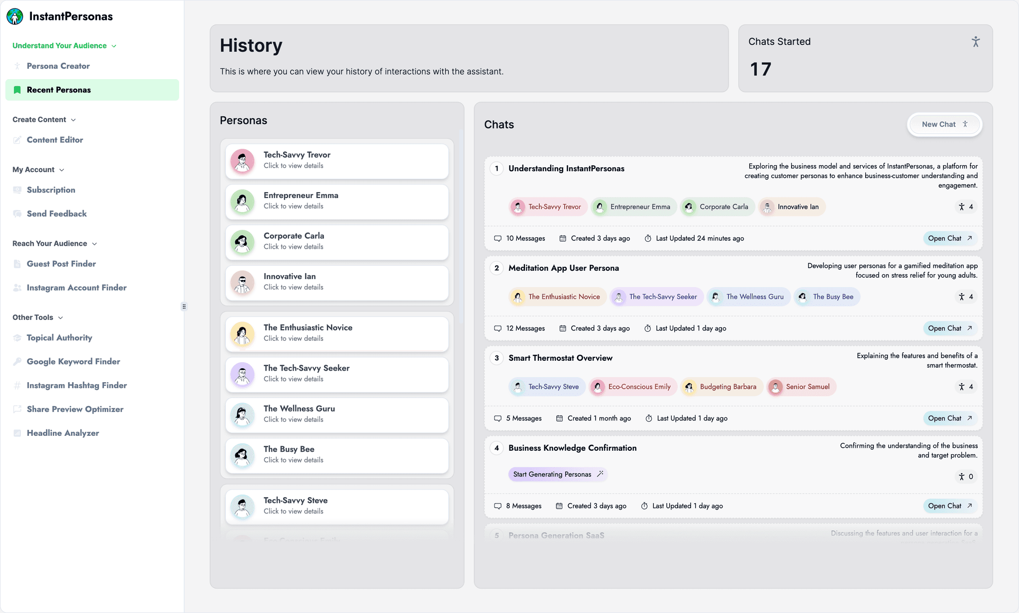 InstantPersonas | Get Started